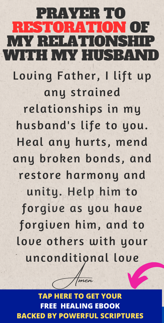 10 Healing Miracle Prayers for my Husband's Health